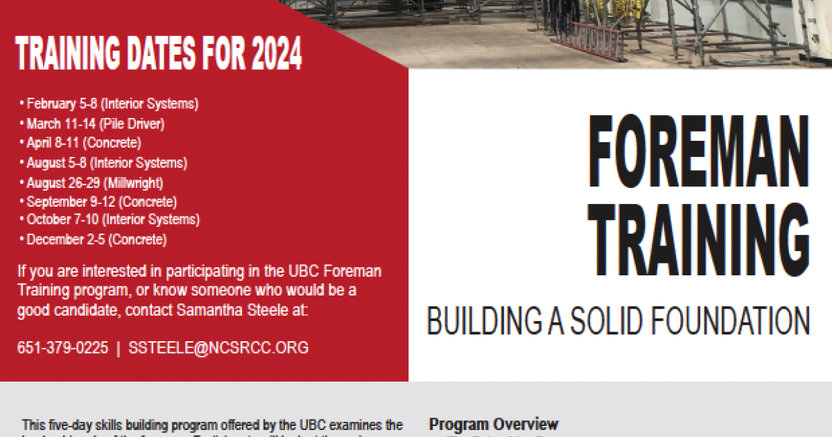 UBC Leadership Training | North Central States Regional Council of ...