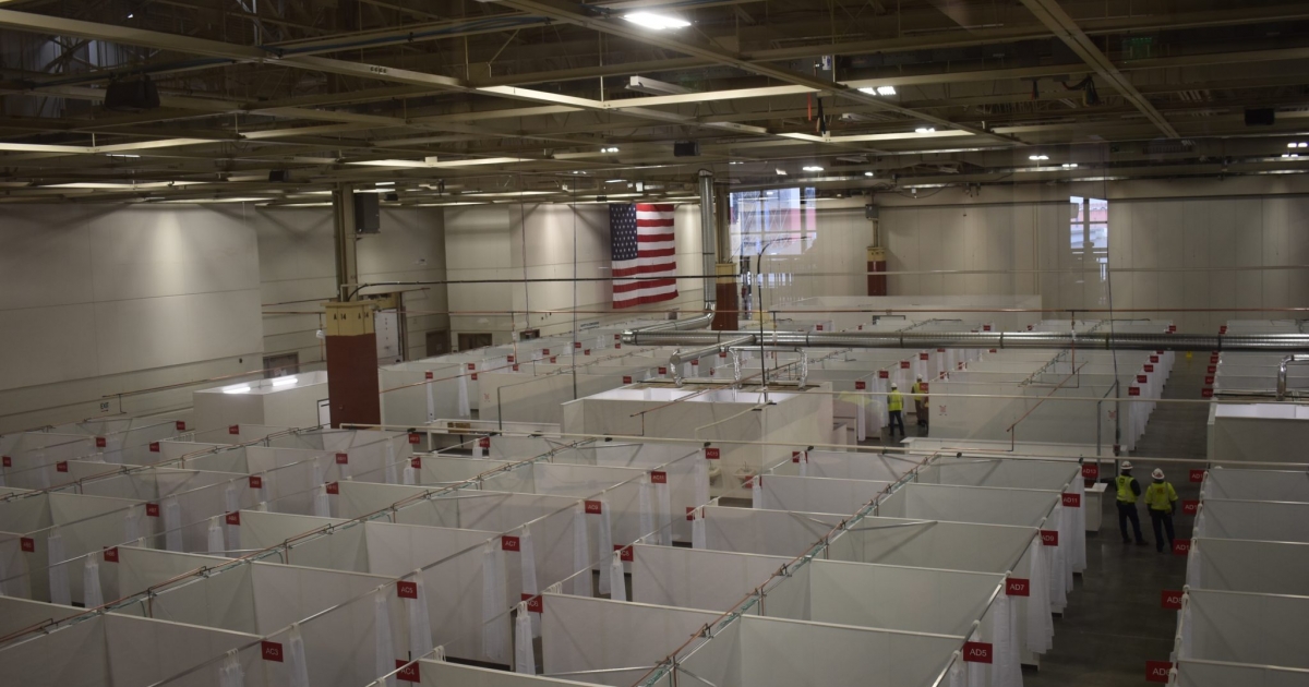 Carpenters Build Temporary Hospital for COVID-19 Patients | North ...